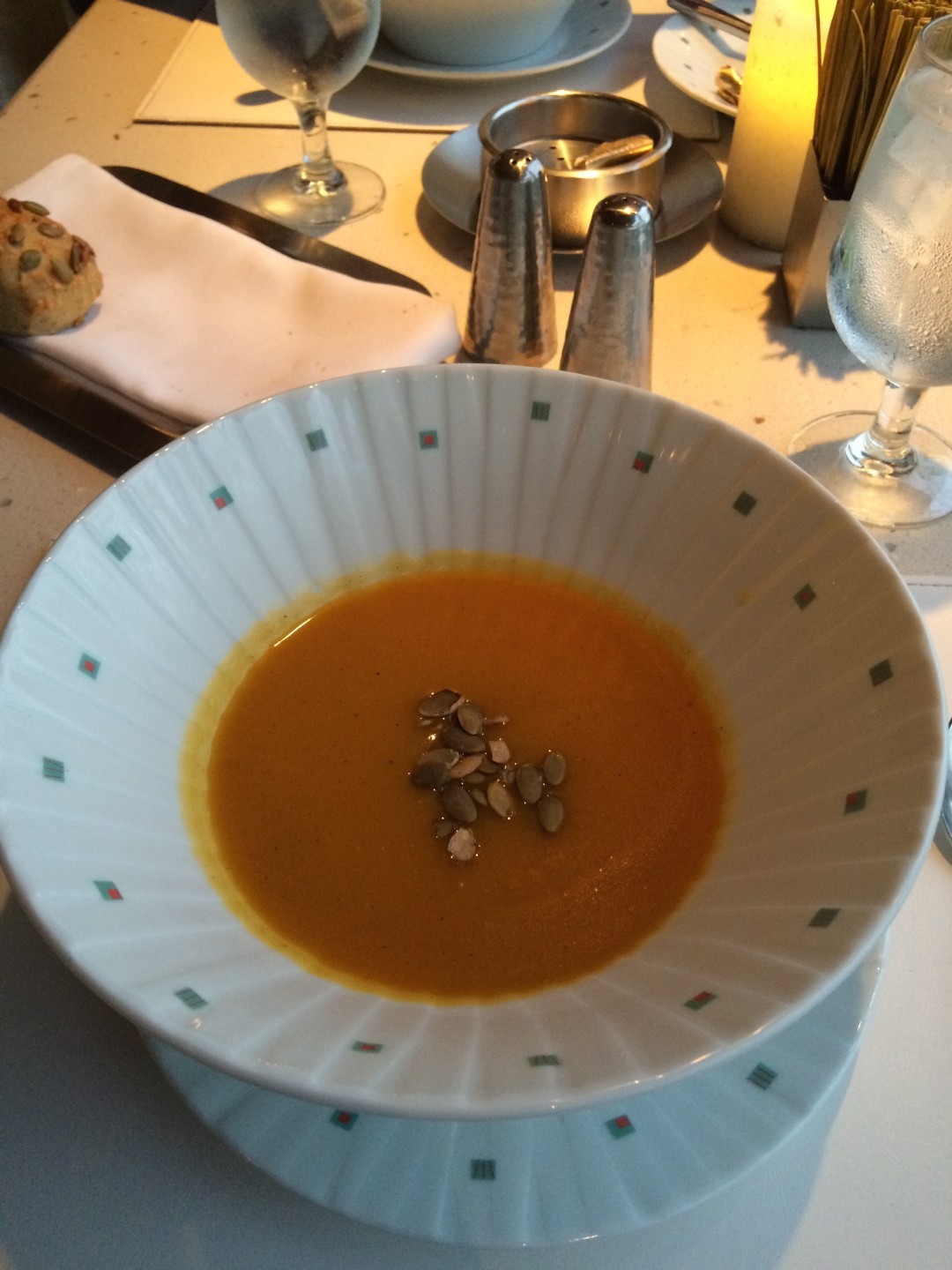 Dinner at the Solarium Bistro aboard Royal Caribbean’s Oasis of the ...