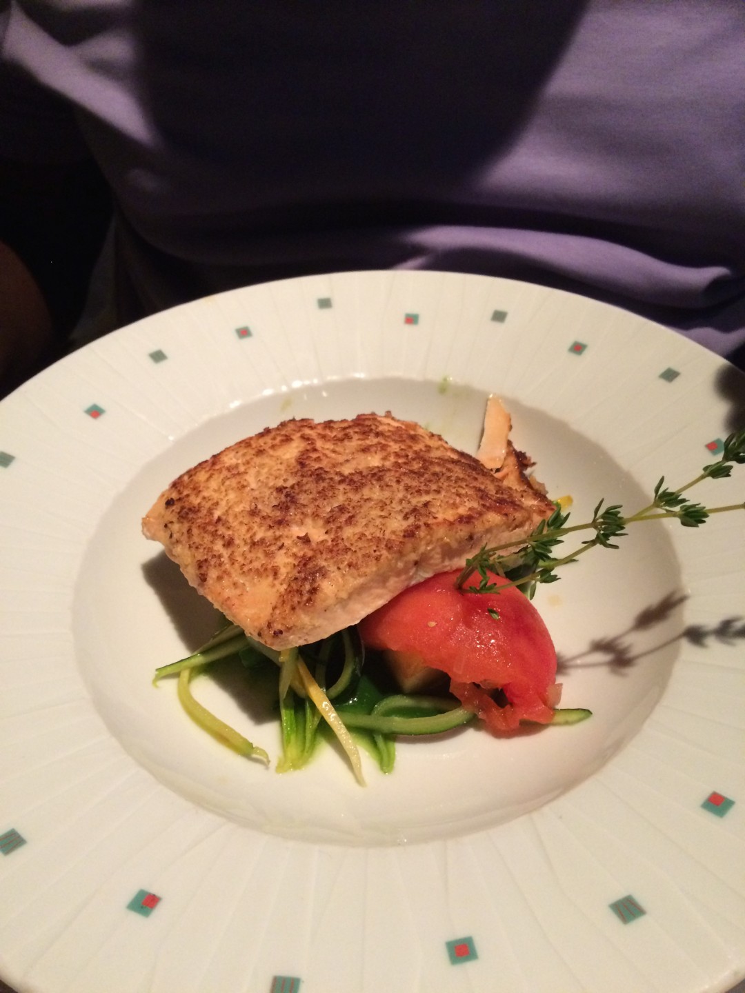 Dinner at the Solarium Bistro aboard Royal Caribbean’s Oasis of the ...
